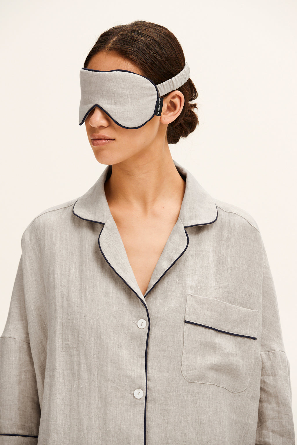 French Linen Eye Mask Extra Large – ANDREA & JOEN
