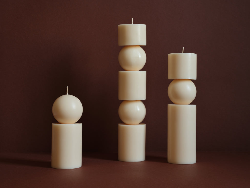 Bone Totem Set of Three Sculptural Candles – ANDREA & JOEN